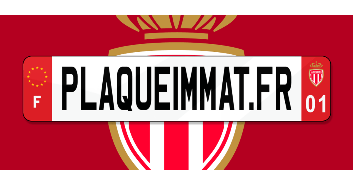 Plaque immatriculation Monaco