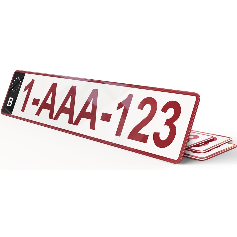 Plaque immatriculation Belgique Noir | Plaque Immat