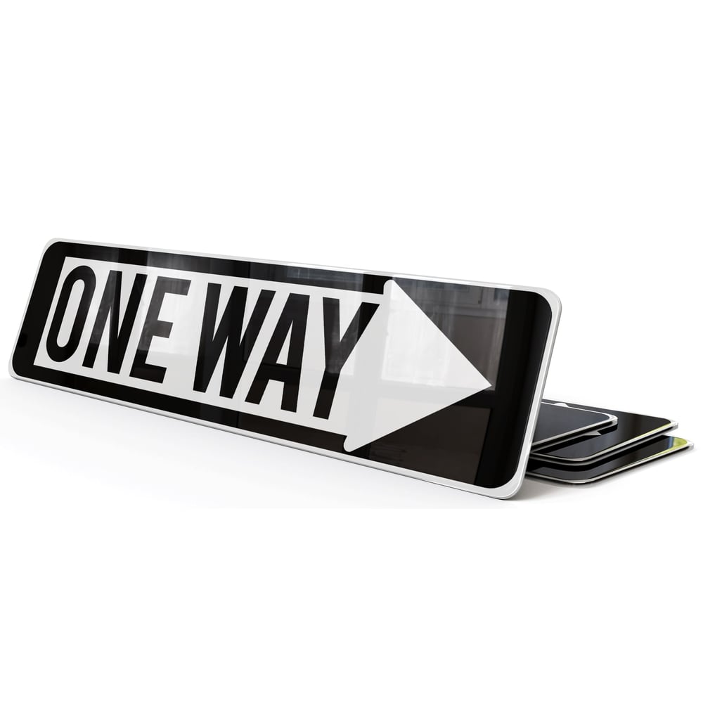 Plaque Panneau ONE WAY personnalisable | Plaque Immat