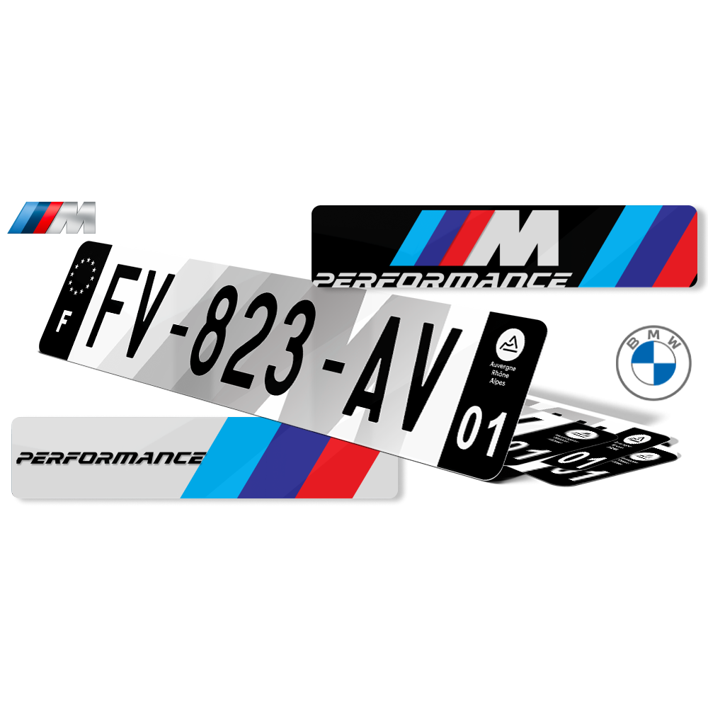 Plaque d'Immatriculation pour votre BMW | Plaque Immat