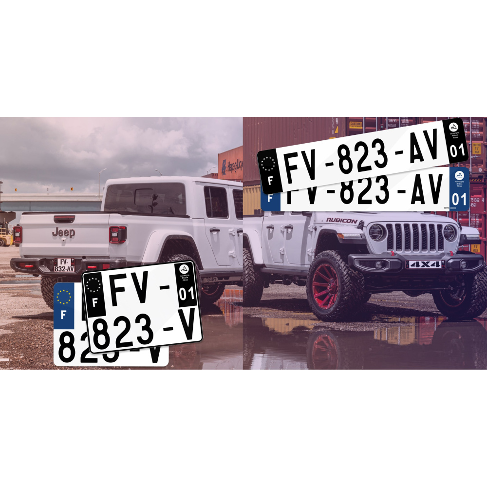 Plaque immatriculation Pick-up | Plaque Immat