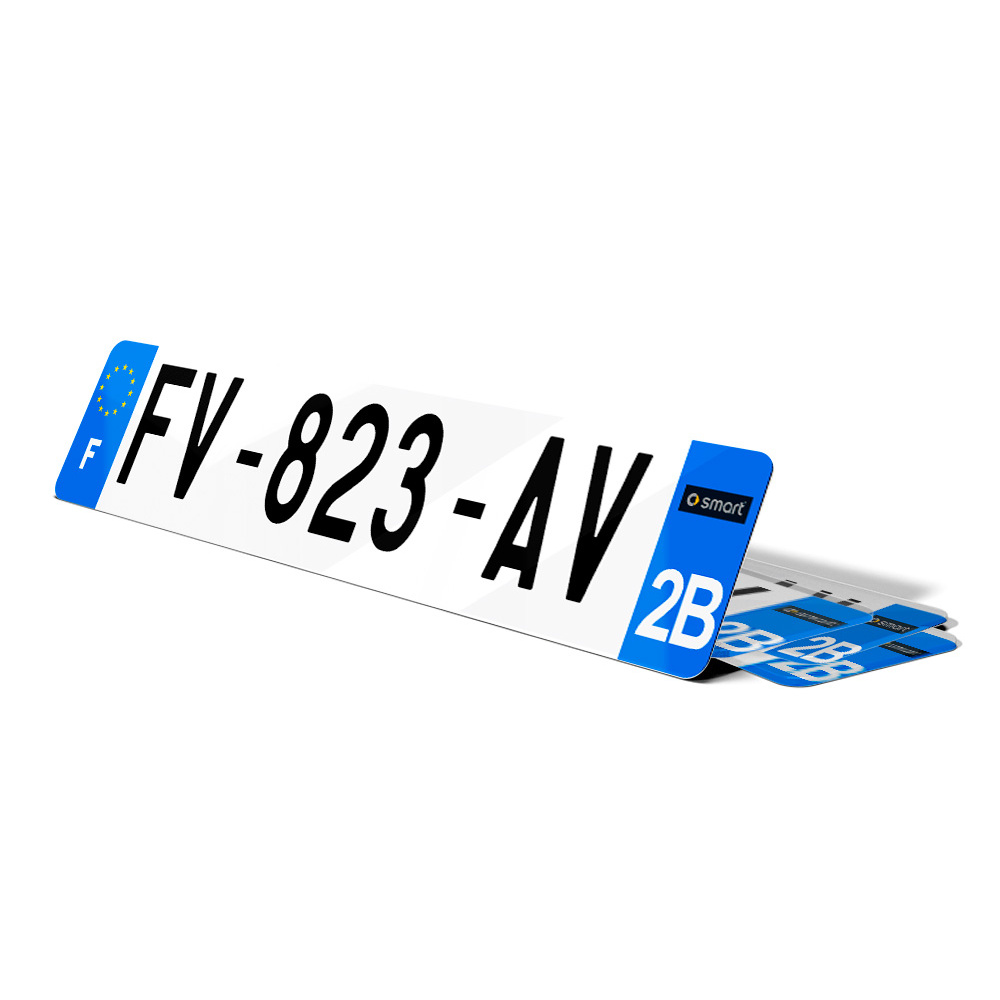 Plaque immatriculation SMART | Plaque Immat